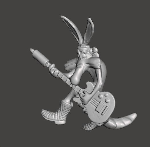 LOONEY TUNES ROCK BAND WILE E COYOTE PROMOTIONAL FIGURE 90S PVC 3D ...