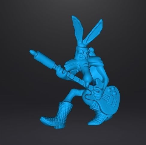 LOONEY TUNES ROCK BAND WILE E COYOTE PROMOTIONAL FIGURE 90S PVC 3D ...