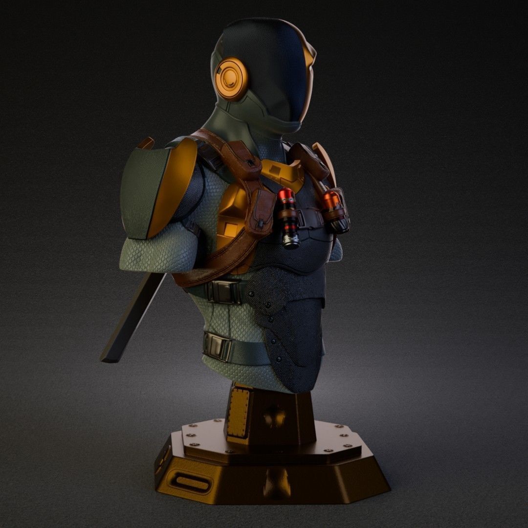 Deathstroke Bust 3D model 3D printable | CGTrader