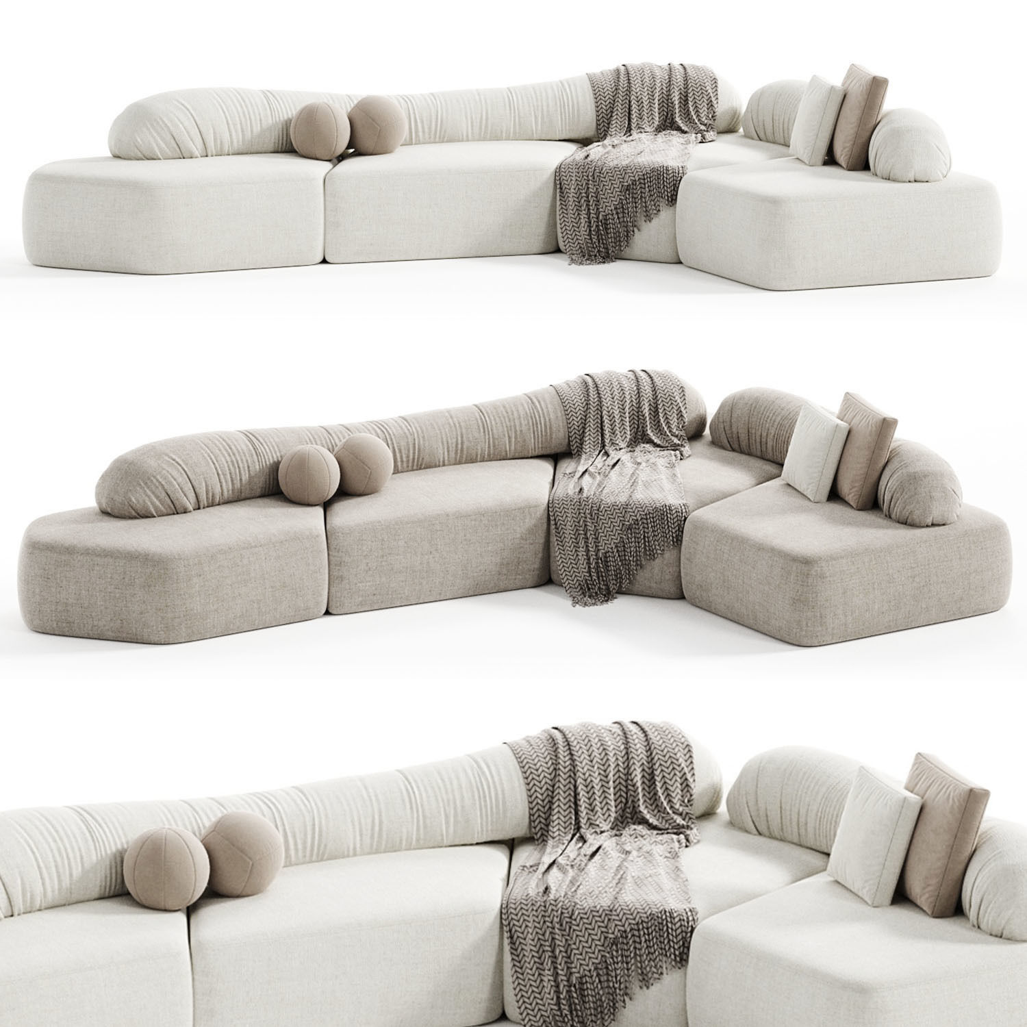 3D model Helen sofa 2 VR / AR / low-poly | CGTrader