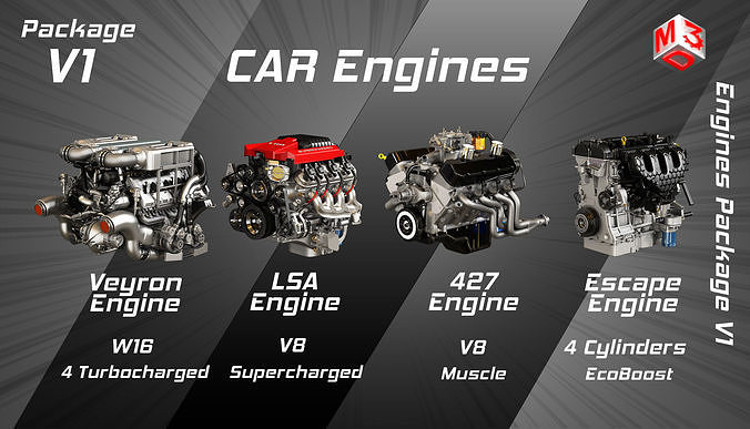 Engines Package - V1 3D Model Collection | CGTrader