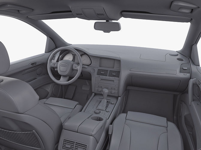 Interior Audi Q7 2005-2015 M 1 3D model | CGTrader