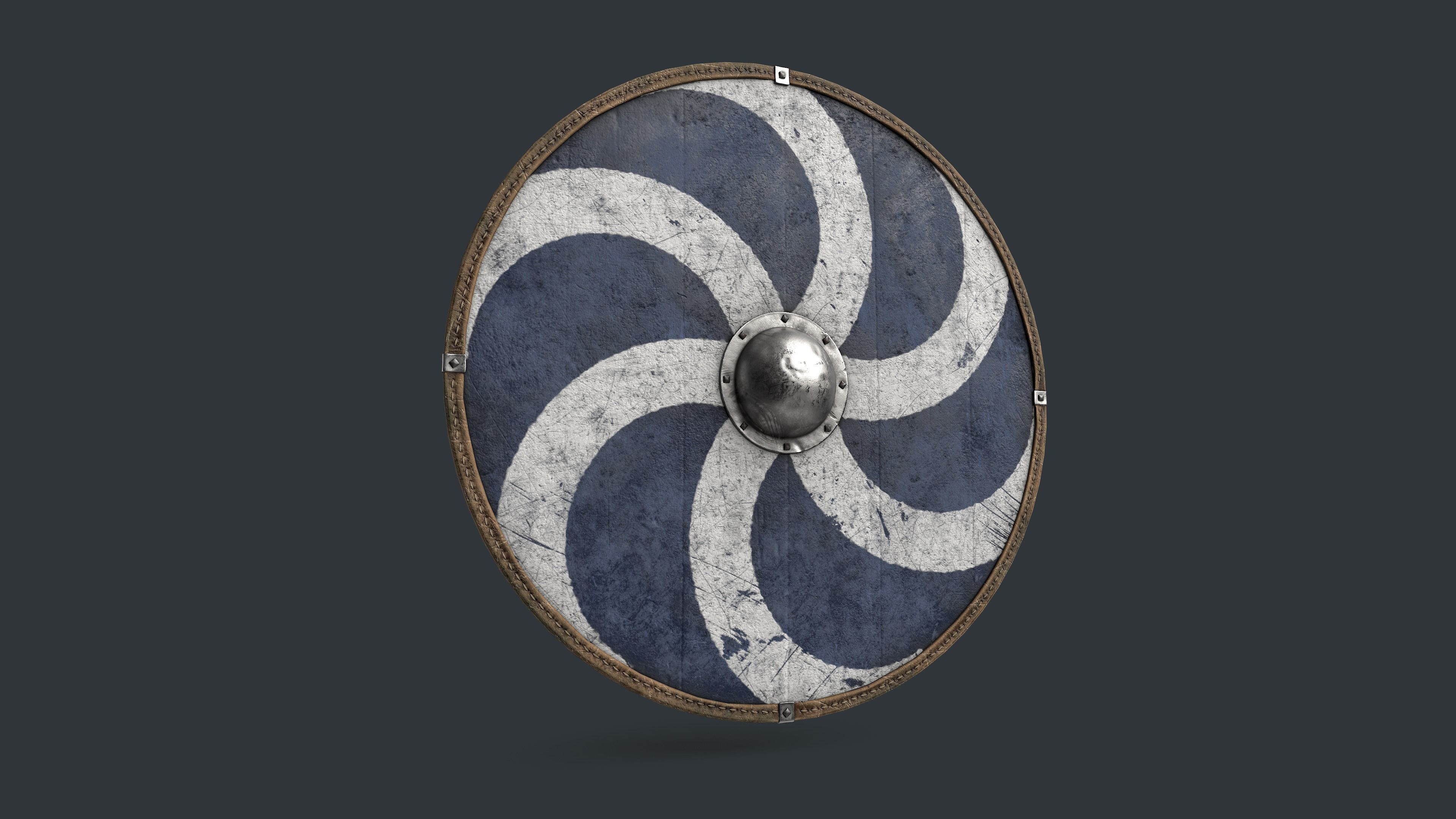 3D model Round Viking Shield VR / AR / low-poly | CGTrader