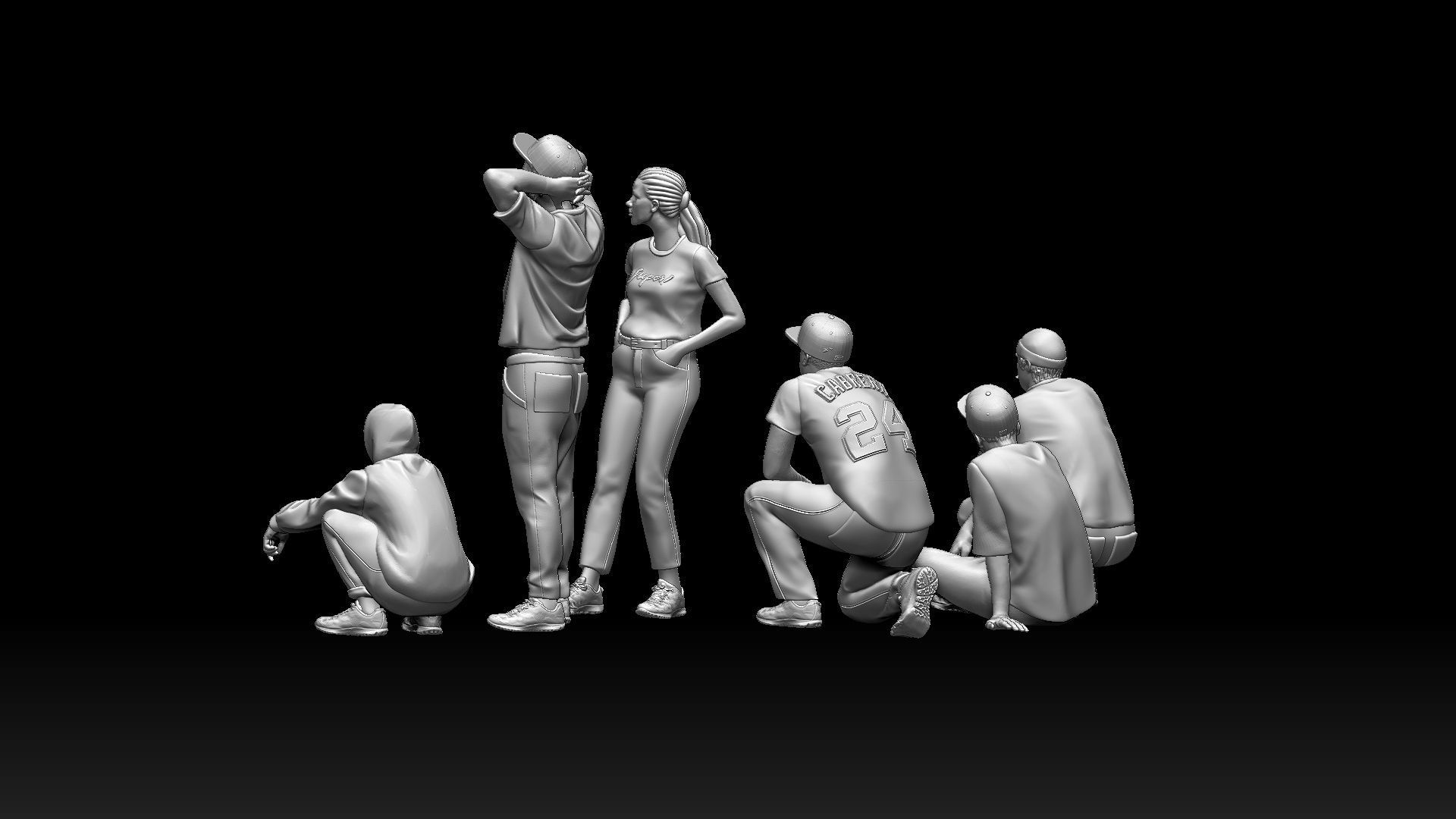 young people 3D model 3D printable | CGTrader