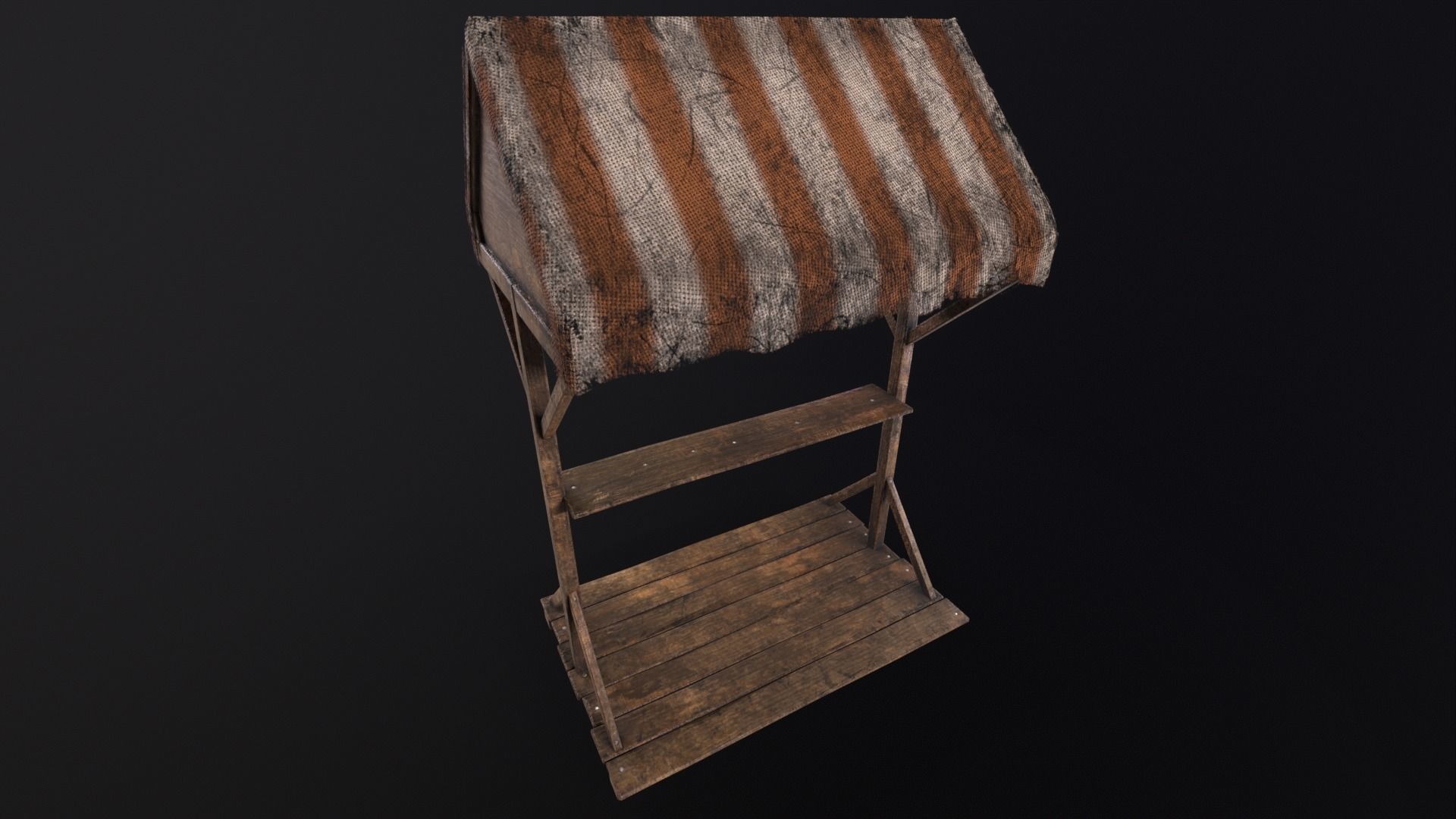 3D model Medieval Market Stand VR / AR / low-poly | CGTrader