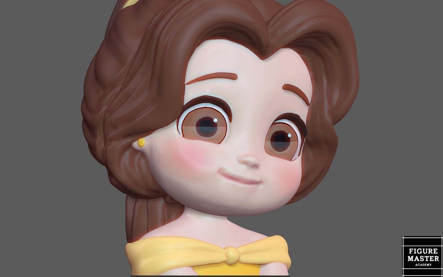 BELLE BABY BEAUTY AND THE BEAST DISNEY PRINCESS ANIMATION 3D model 3D ...
