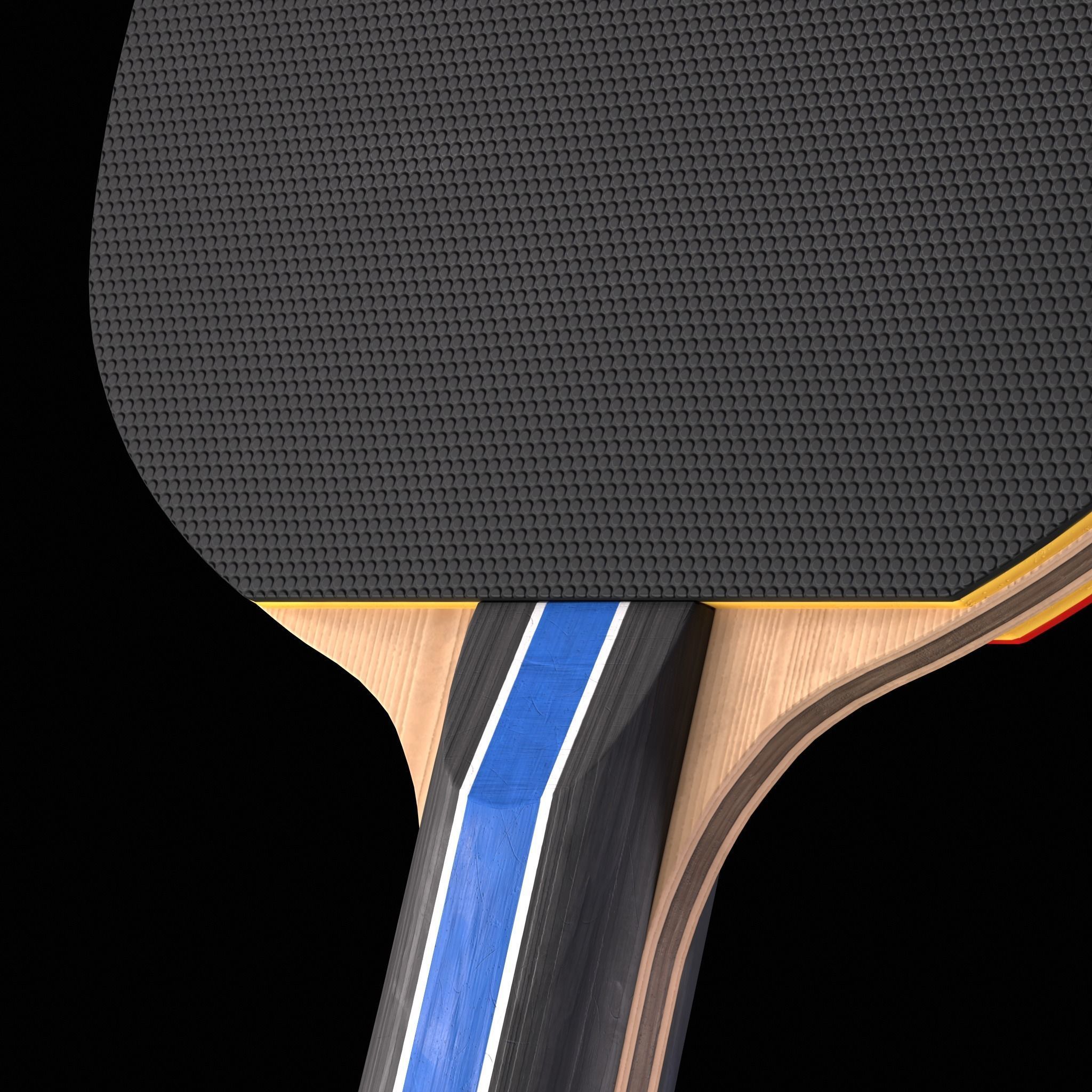 3D model Ping Pong Paddle and Ball VR / AR / low-poly | CGTrader