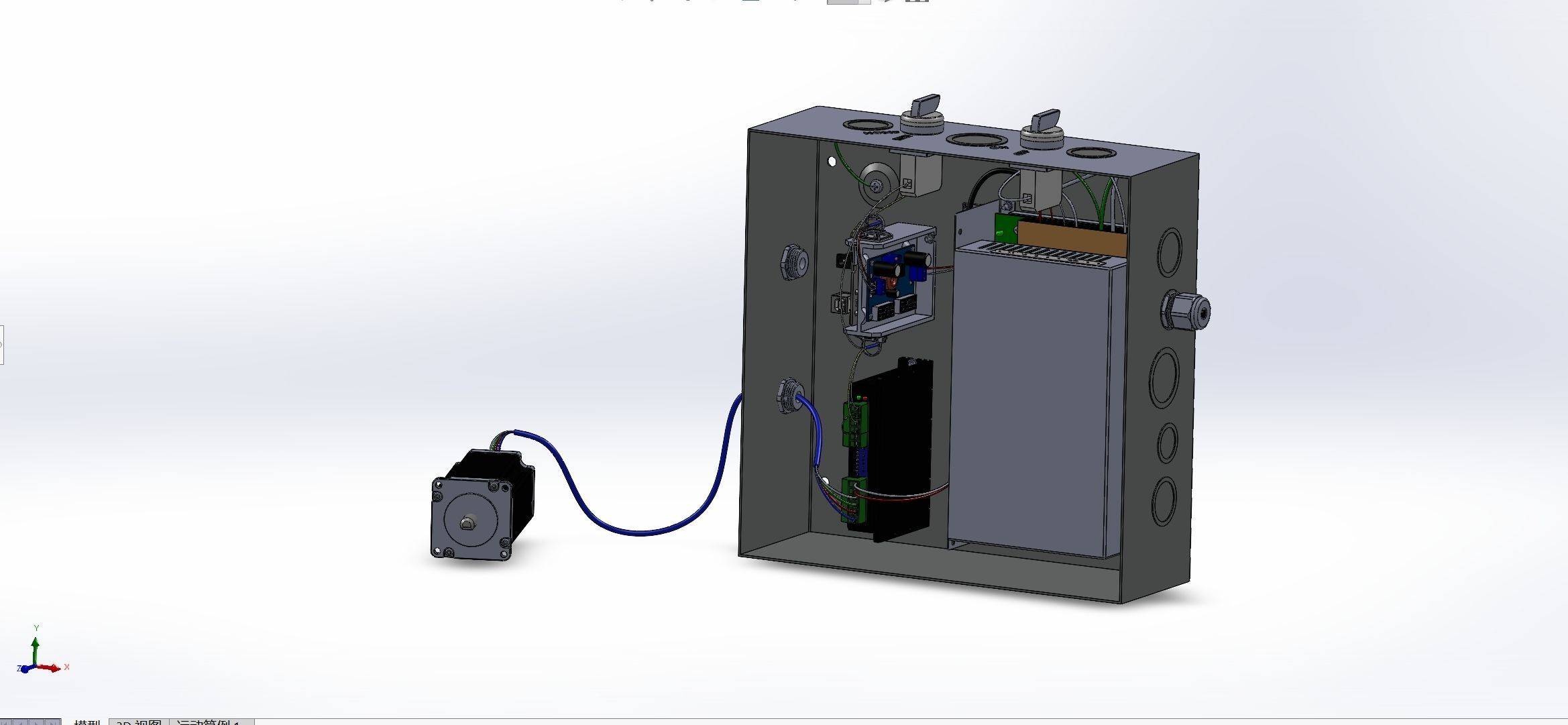 Motor control system 3D model | CGTrader