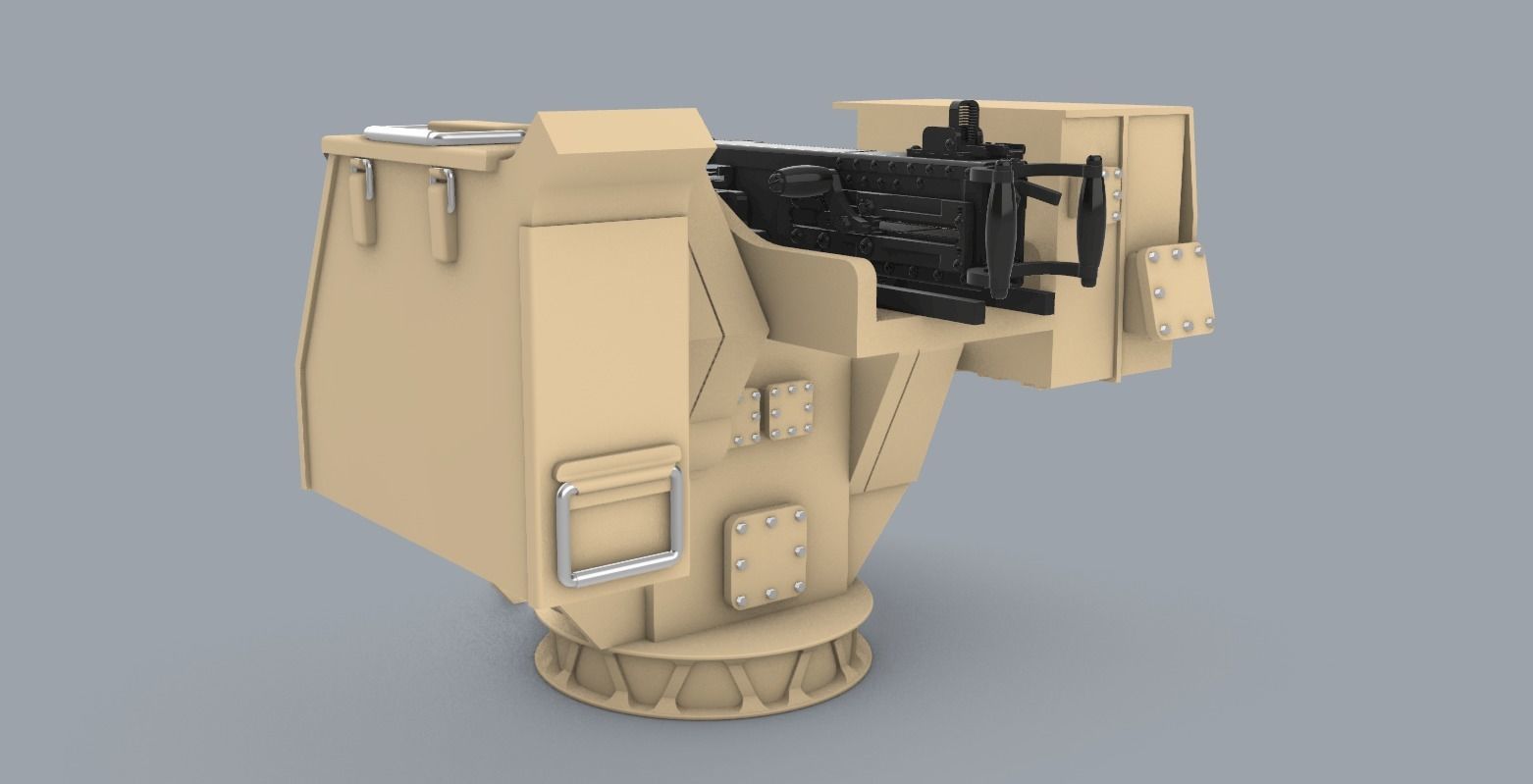 3D model RCWS Eagle 2 VR / AR / low-poly | CGTrader