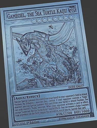 Gameciel the Sea Turtle Kaiju - yugioh free 3D model 3D printable ...