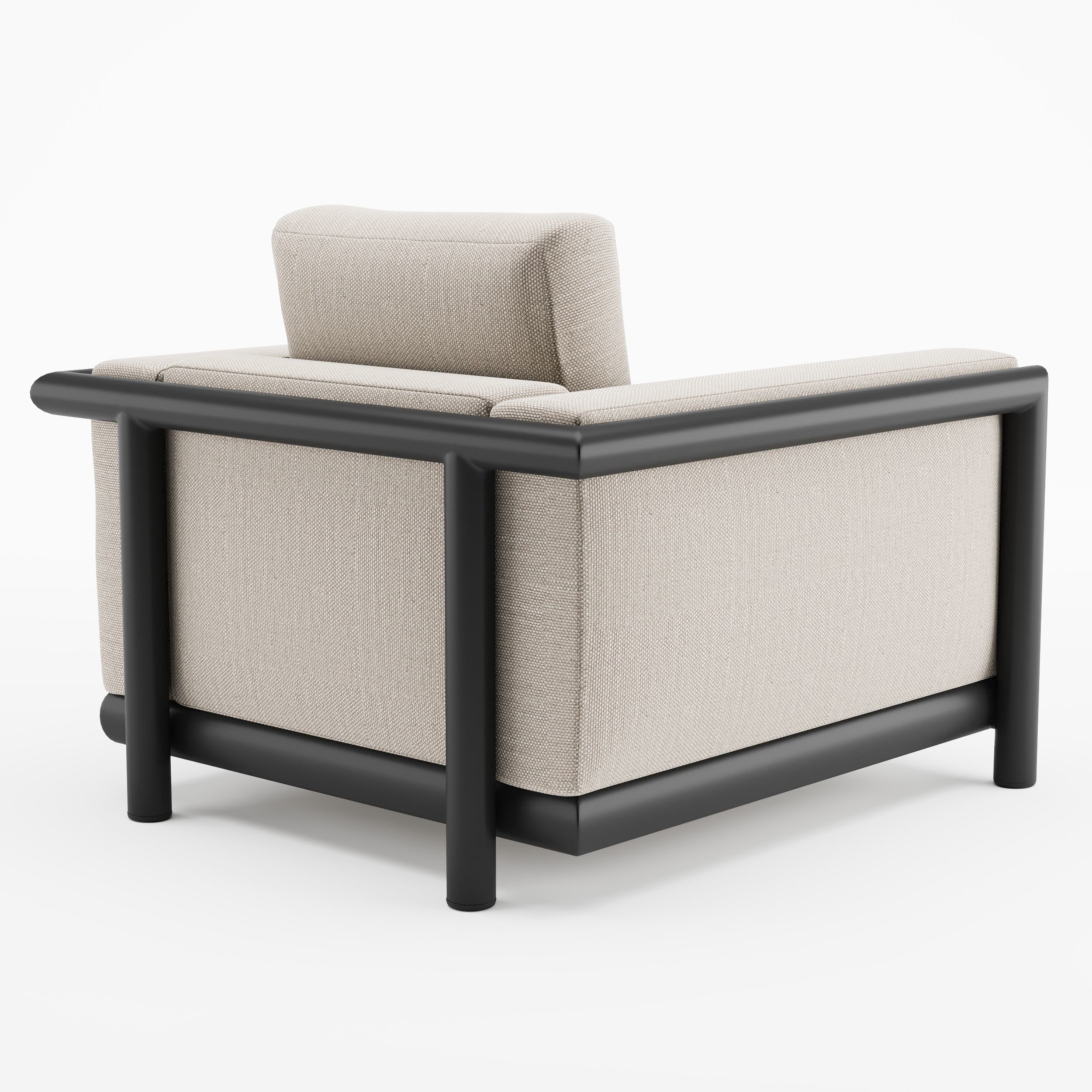 MOAB Style Fabric Covered Armchair 3D model | CGTrader