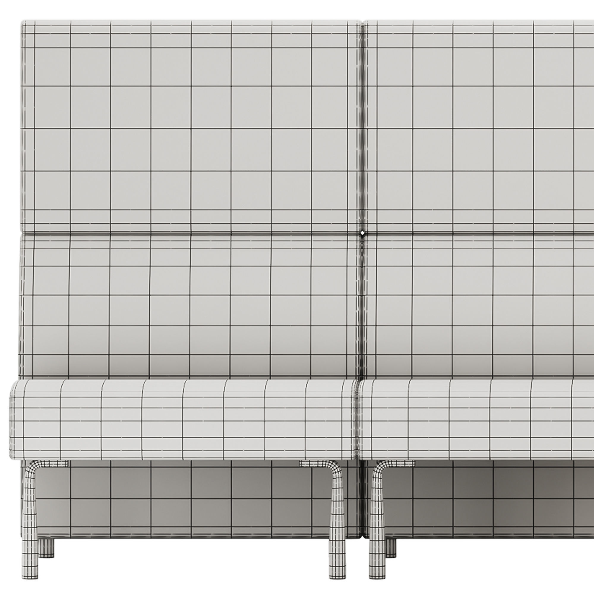 Et al AMBIT 1046 Fabric bench seating Sofa 3D model | CGTrader