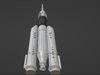3D model ISRO Human Rated LVM3 Rocket 3d Model VR / AR / low-poly ...
