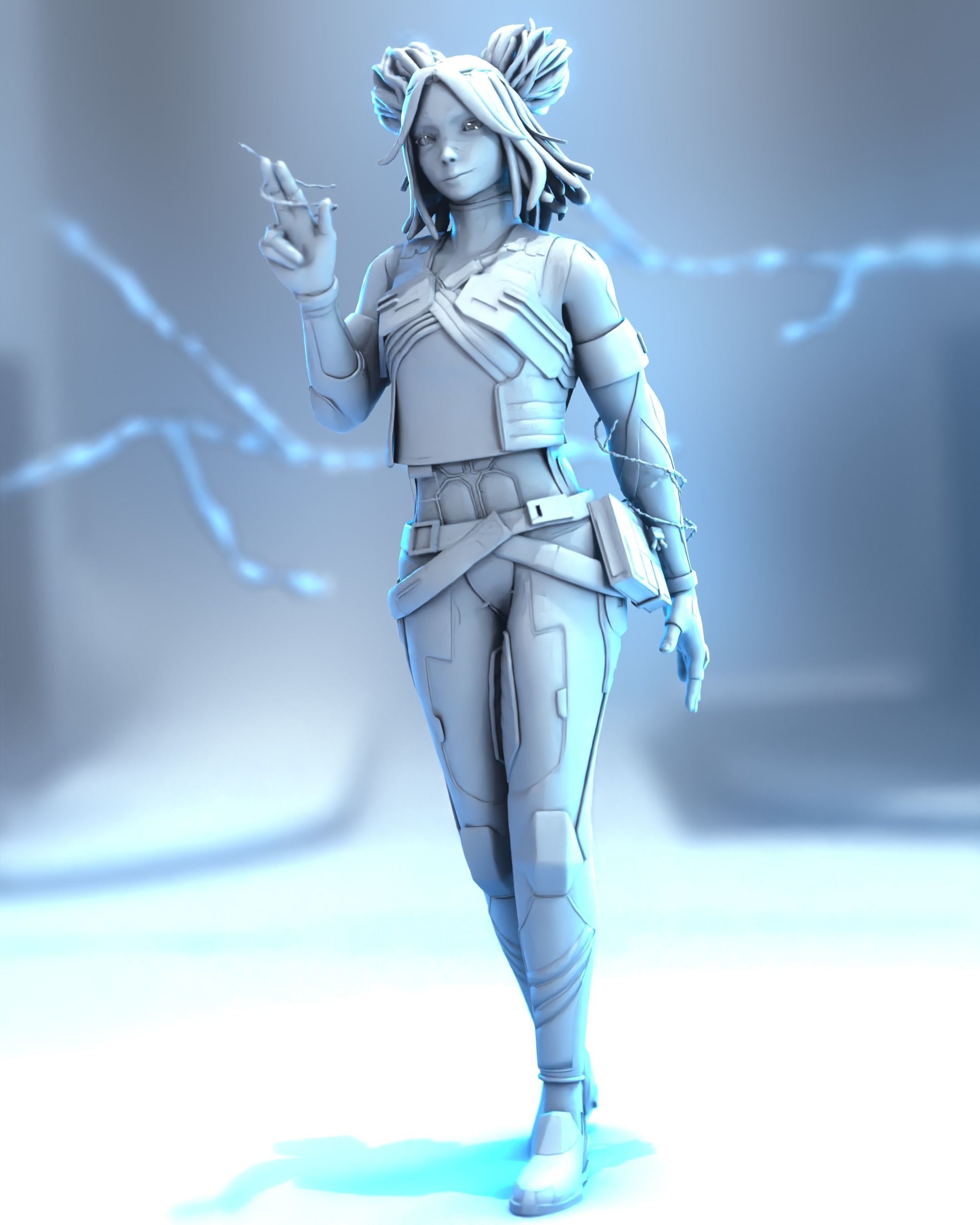 3D model rigged valorant neon VR / AR / low-poly | CGTrader