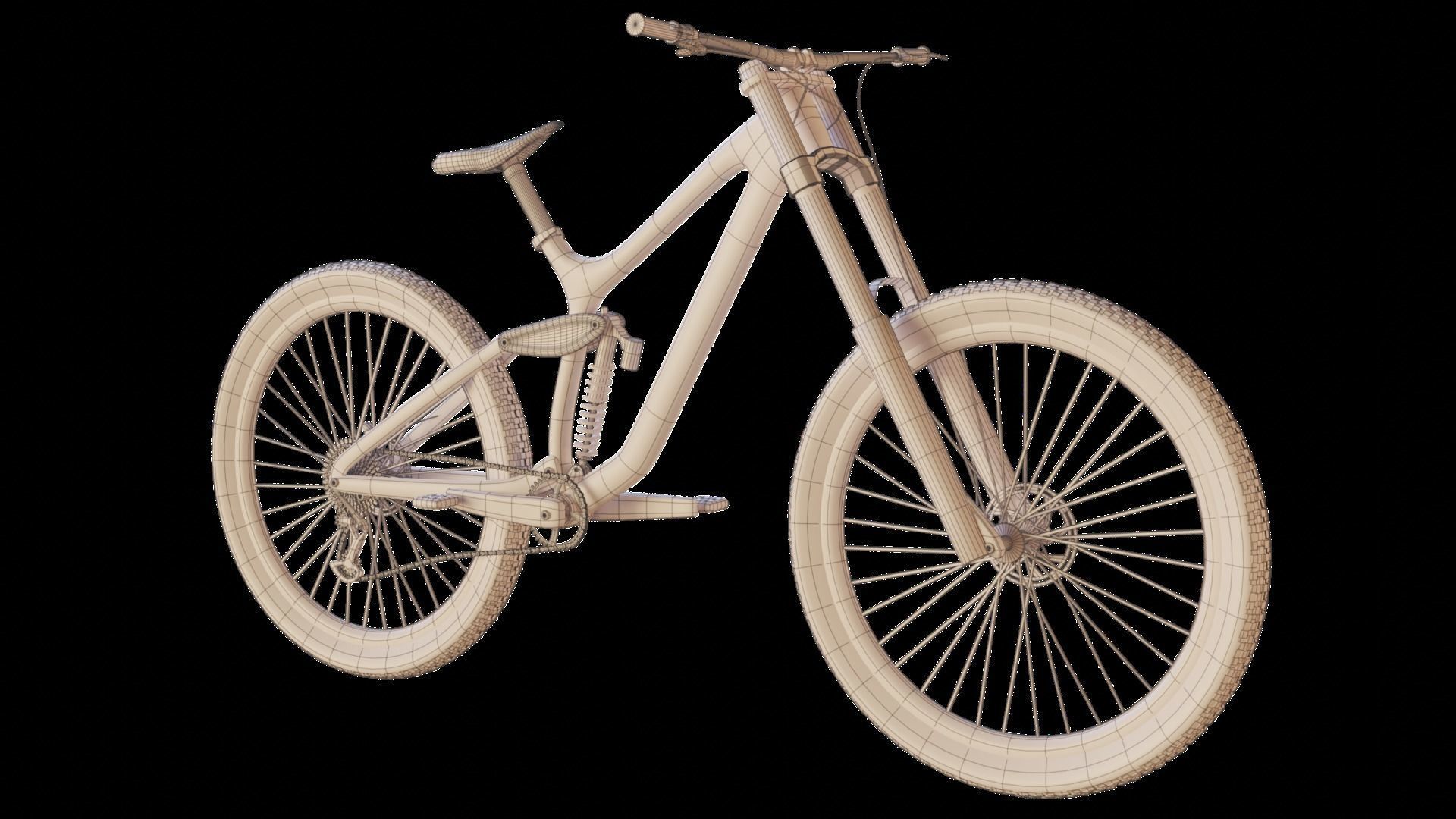 3D model Mountain Bike MTB bicycle downhill VR / AR / low-poly | CGTrader