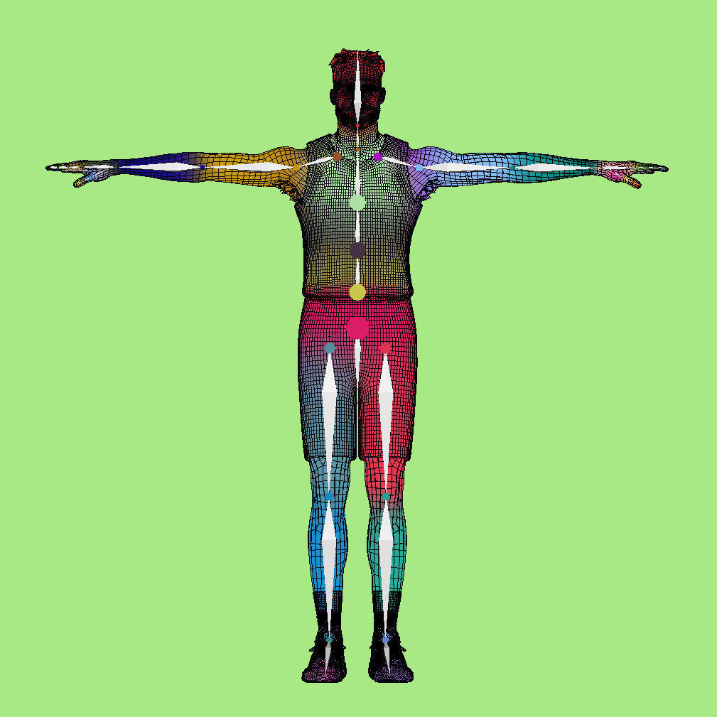 T-Pose D Angelo Russell Los Angeles Lakers NBA 3D model animated rigged ...