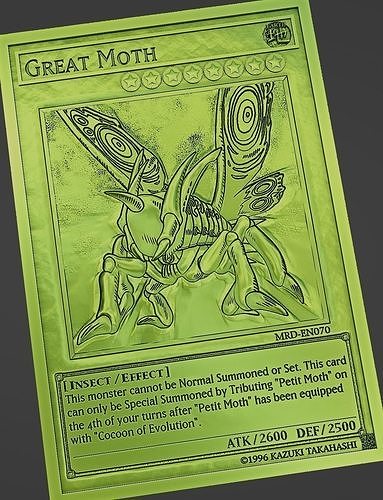 great moth - yugioh 3D model 3D printable | CGTrader
