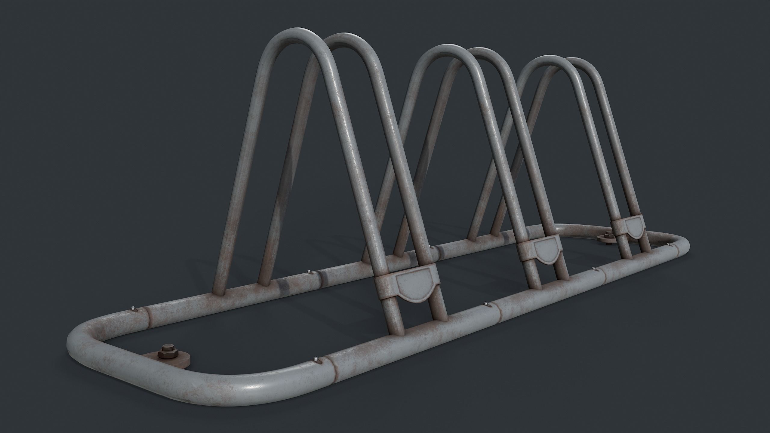 3D model Bike Rack 6 PBR Game Ready VR / AR / low-poly | CGTrader