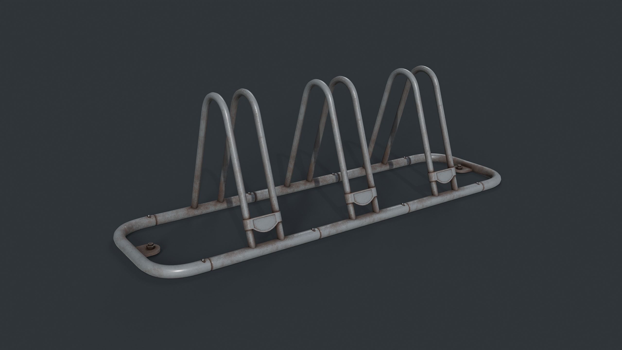3D model Bike Rack 6 PBR Game Ready VR / AR / low-poly | CGTrader