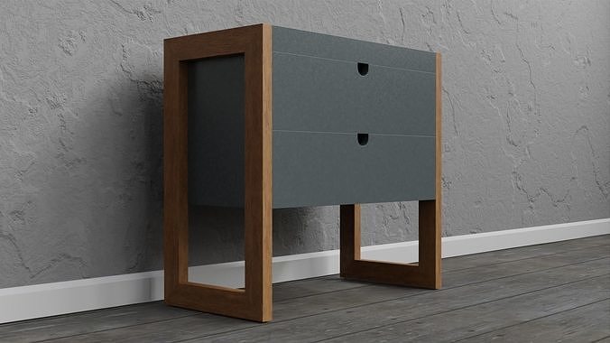 Modern Bedside Design free 3D model | CGTrader