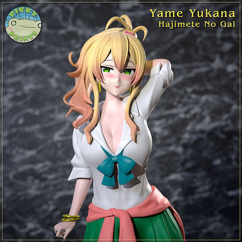 Yame Yukana - Hajimete No Gal 3D model 3D printable | CGTrader
