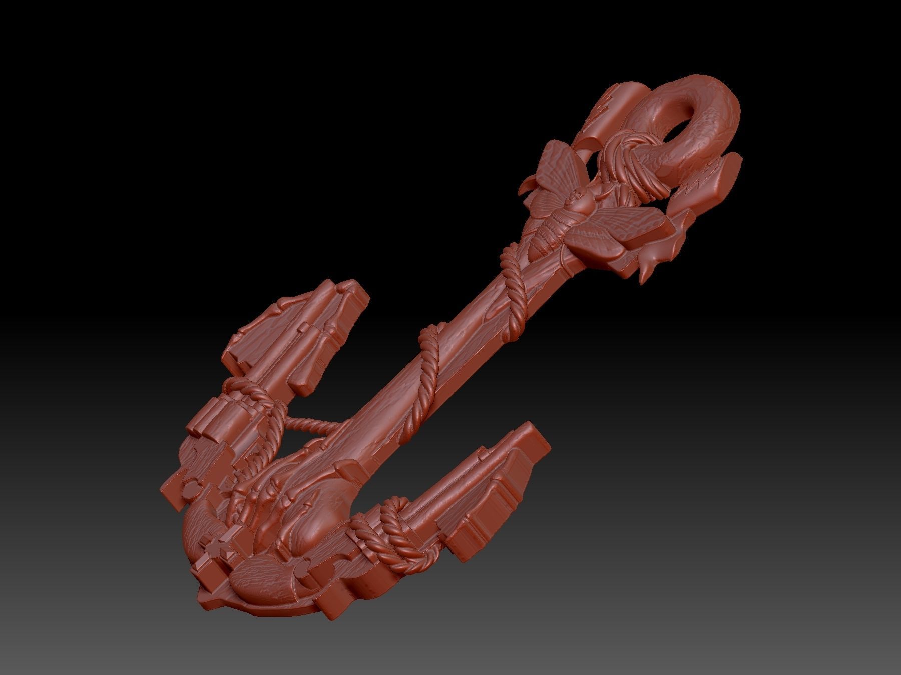Anchor 3D model 3D printable | CGTrader
