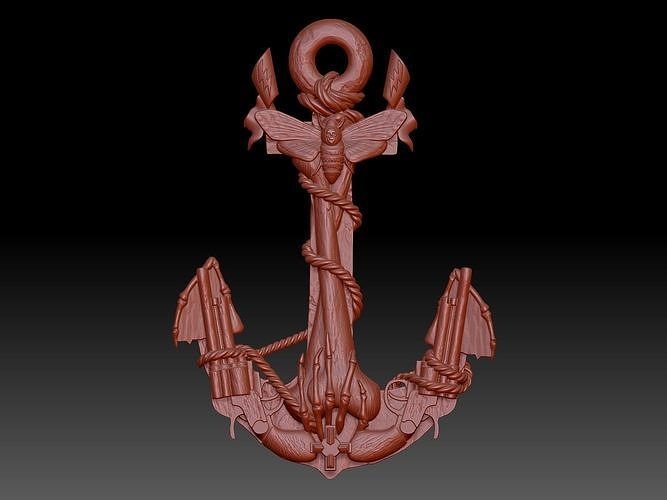 Anchor 3D model 3D printable | CGTrader