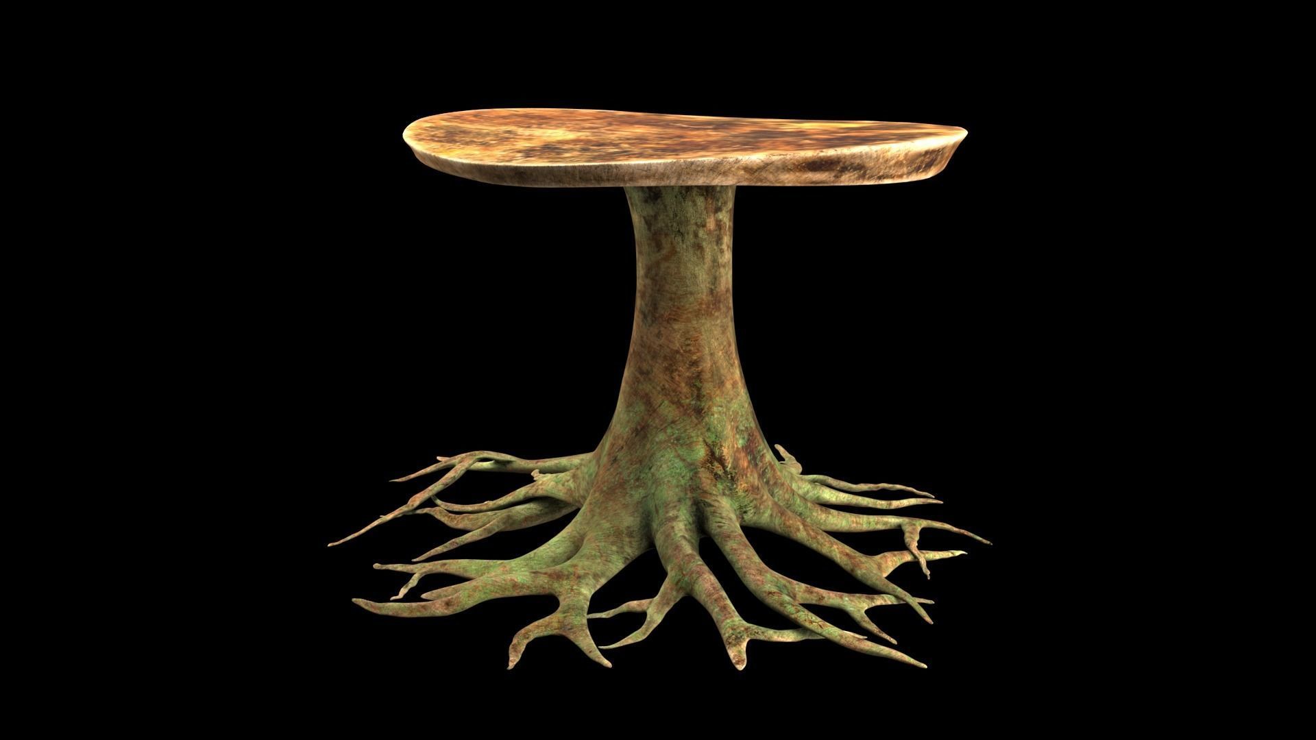 table roots 3D model | CGTrader