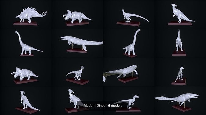 Modern Dinos 3D Model Collection 3D printable | CGTrader
