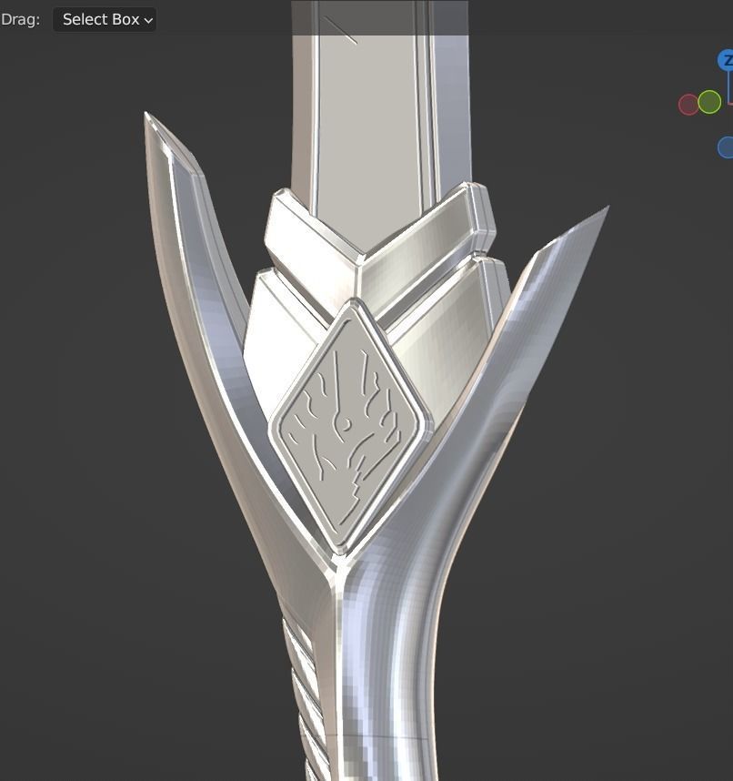 Kamen Rider Ryuki Ryuga sword cosplay props 3D printable file 3D model ...