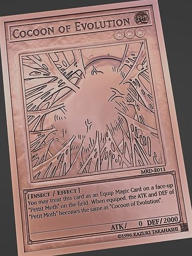 cocoon of evolution - yugioh 3D model 3D printable | CGTrader