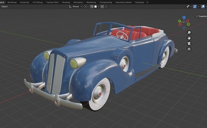 PACKARD 1938 12 CYLS free 3D model 3D printable | CGTrader