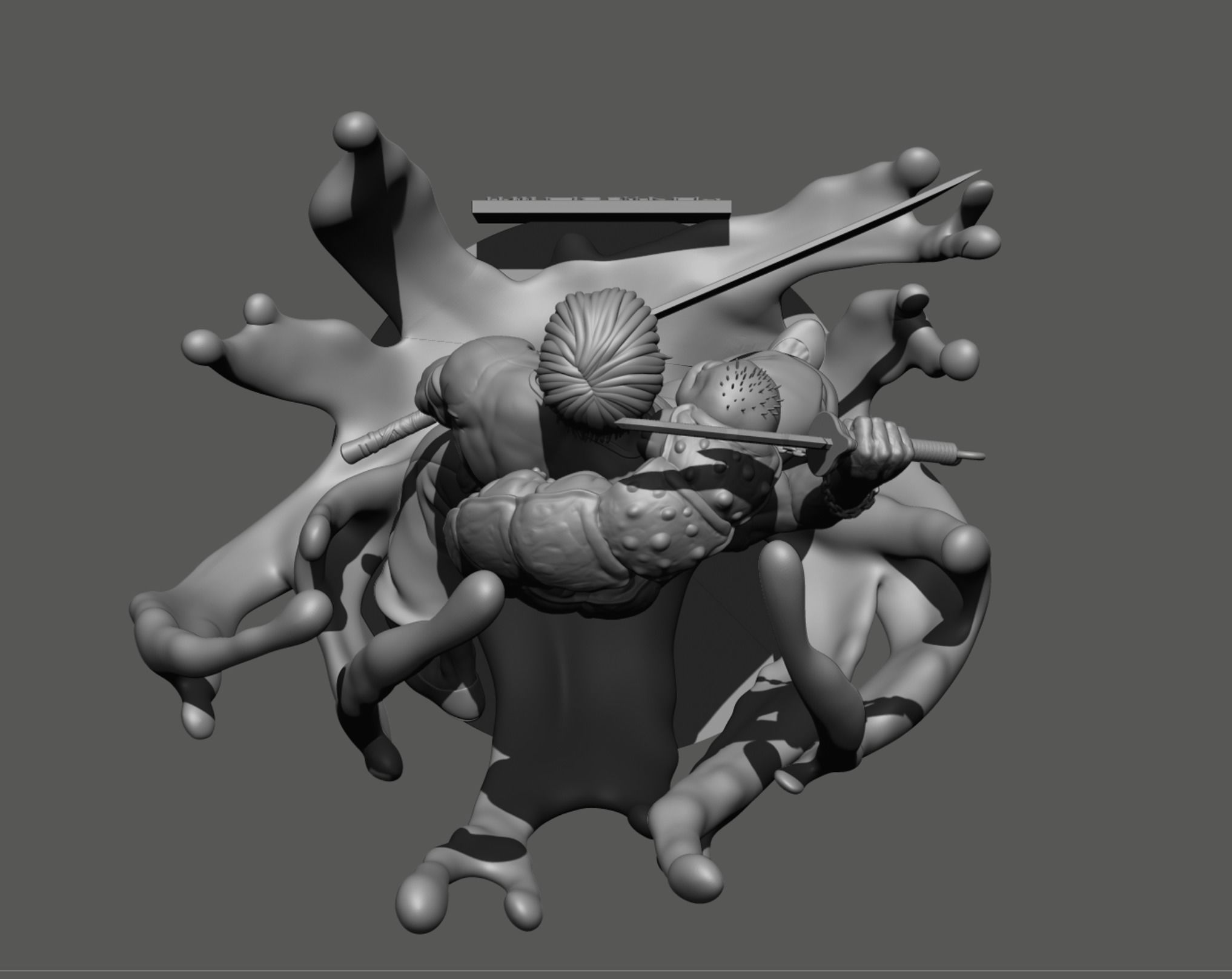 Jujutsu Kaisen Toji Fushiguro figure with cut and keying 3D model 3D ...