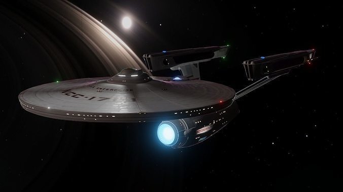 3D model Refit Constitution Class USS Enterprise VR / AR / low-poly ...