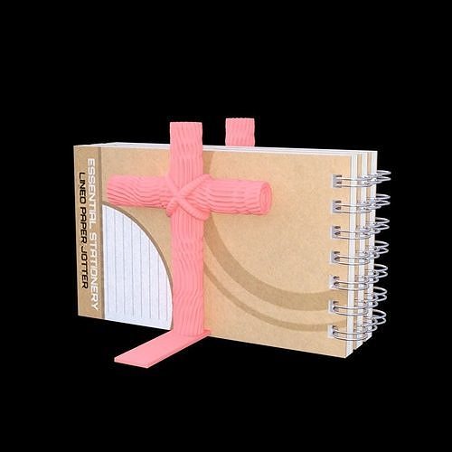 T Cross Book Holder 3D model 3D printable | CGTrader