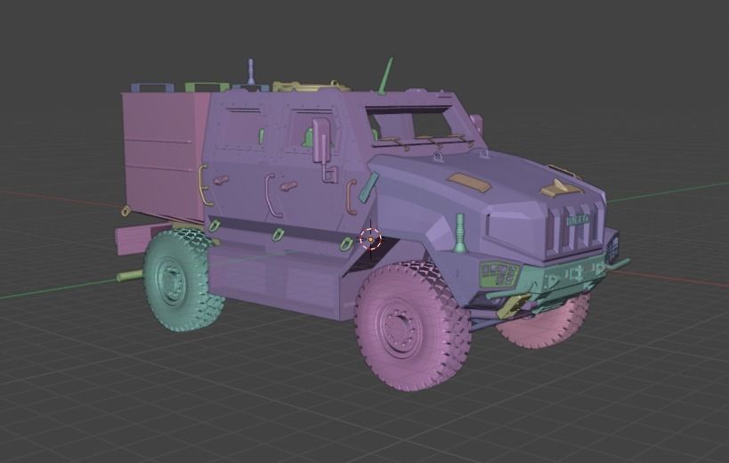 Iveco Manticor Armored Vehicle - 35th Scale 3D print model 3D model 3D ...