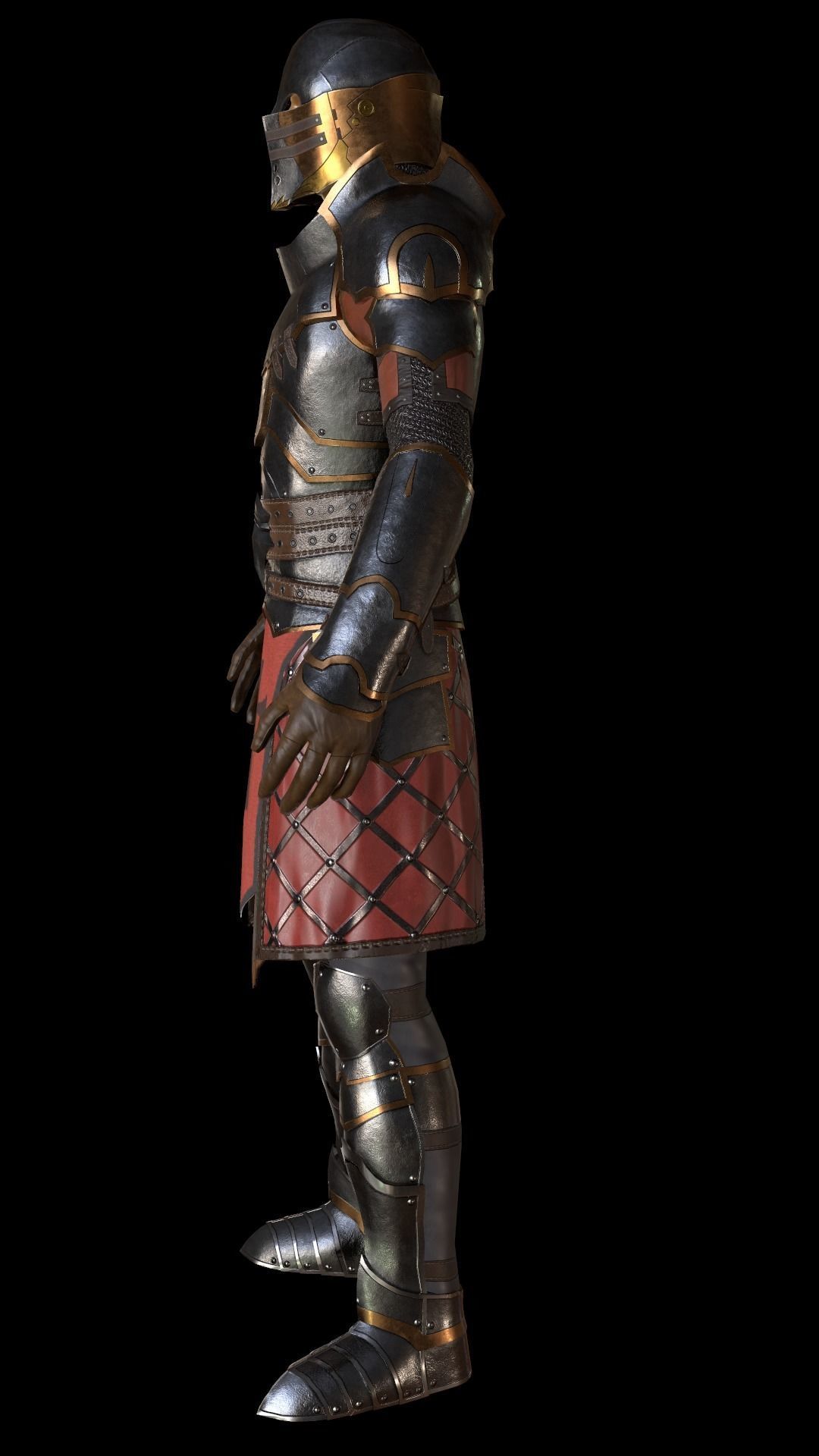 3D model Knight Armor with sword and shield VR / AR / low-poly | CGTrader