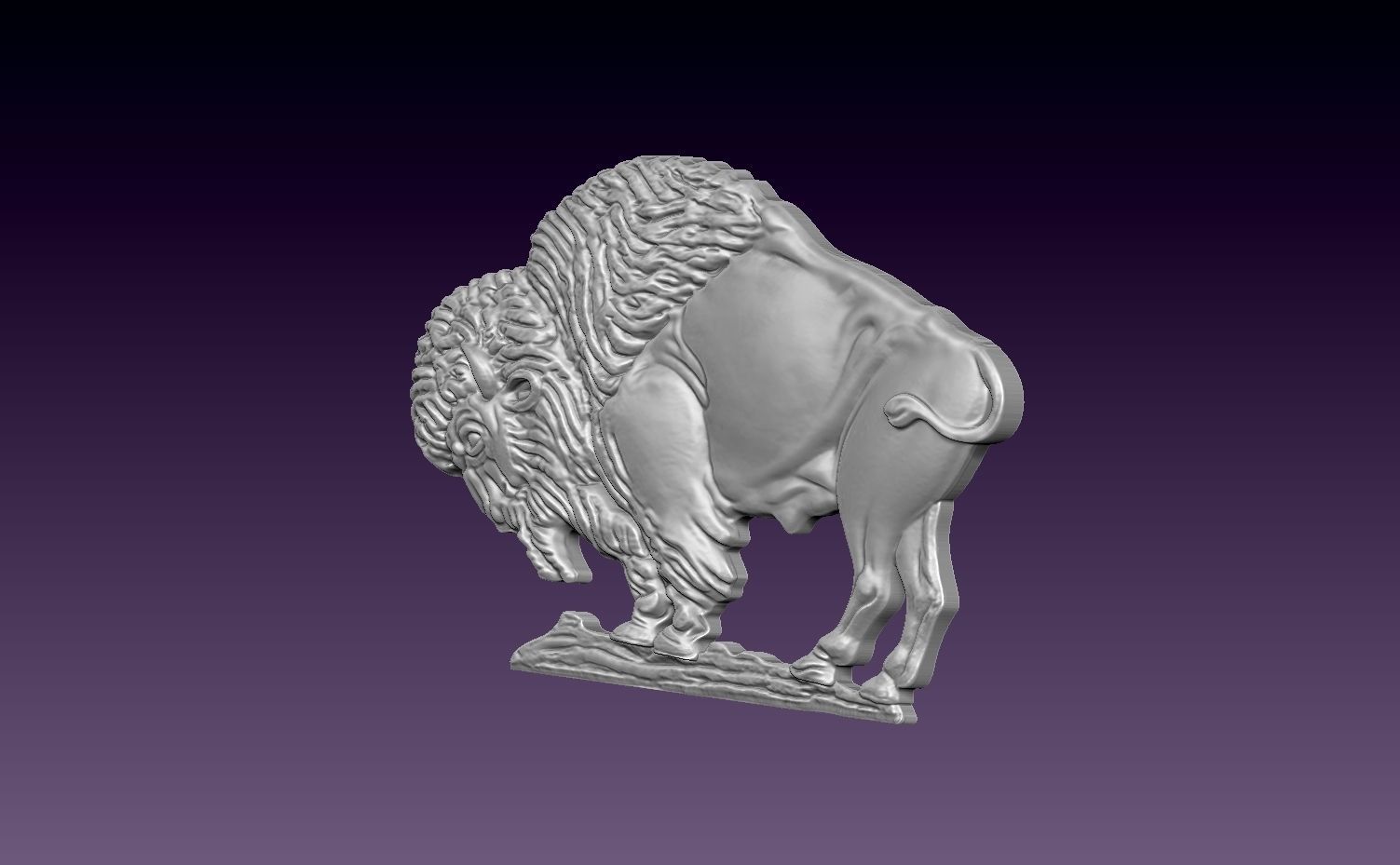 Buffalo 3D print model 3D model 3D printable | CGTrader