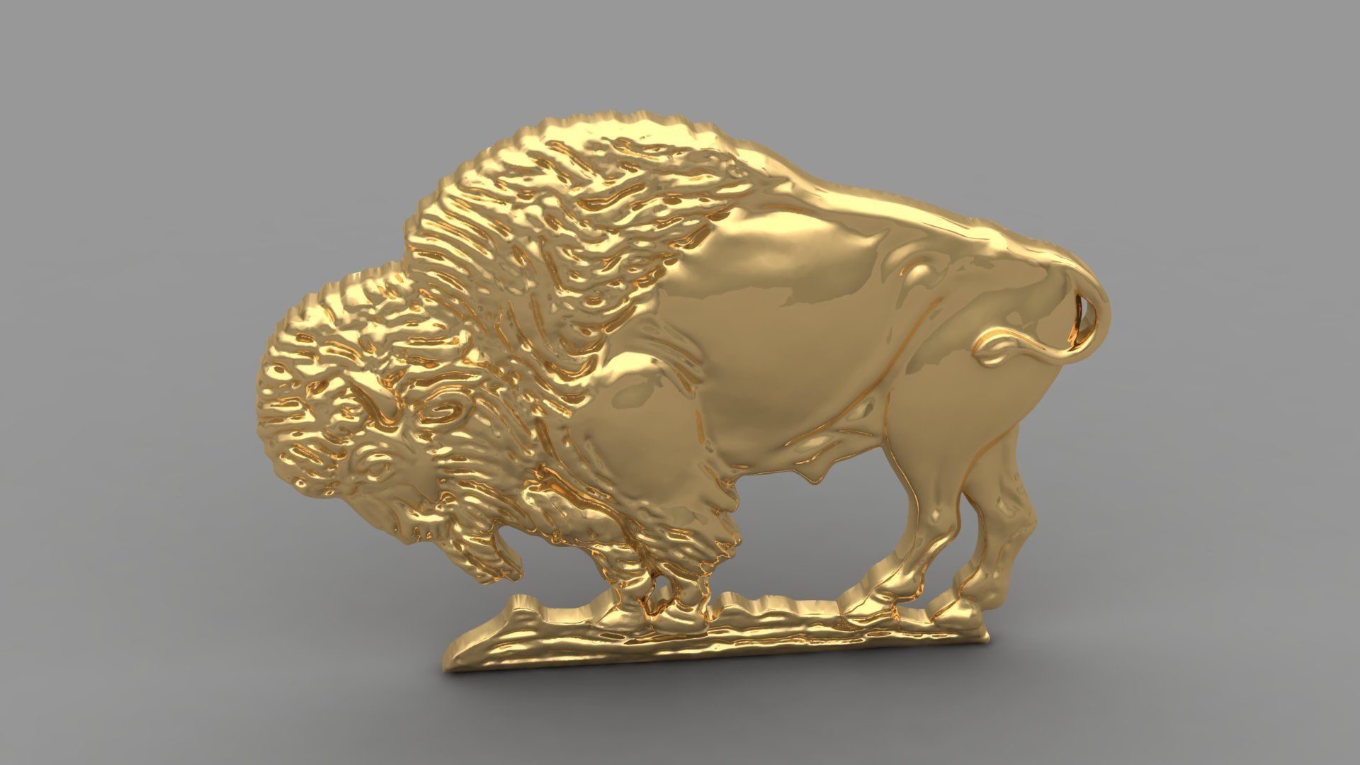 Buffalo 3D print model 3D model 3D printable | CGTrader