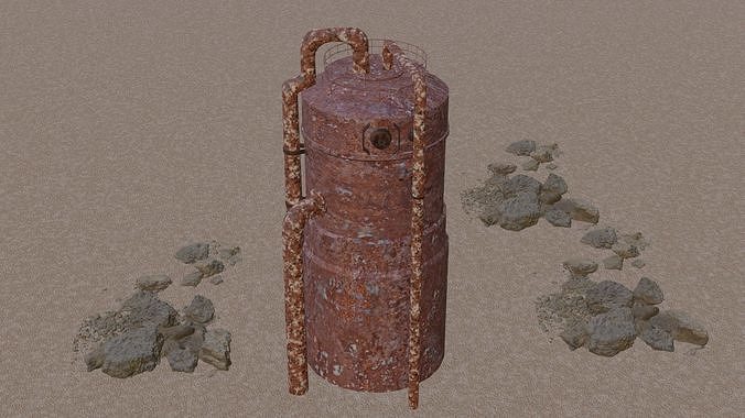 3D model Old Rust Water Tower VR / AR / low-poly | CGTrader