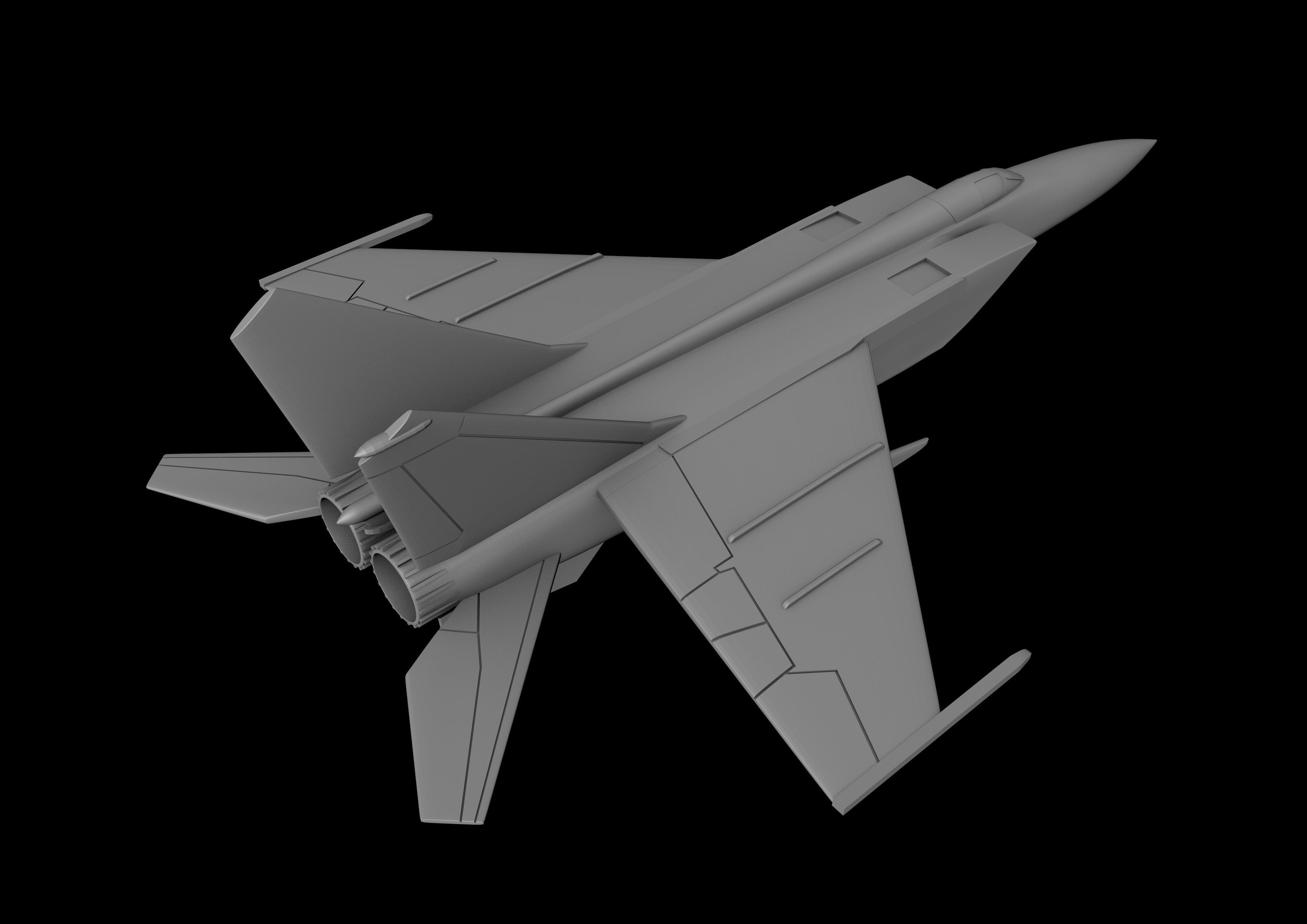 MIG-25 FOXBAT SCALE 1-72 PRINTABLE STL FILES 3D model 3D printable ...