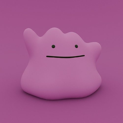 Ditto - Pokemon 3D model 3D printable | CGTrader