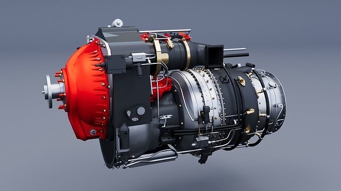 Engine TPE331 3D model | CGTrader