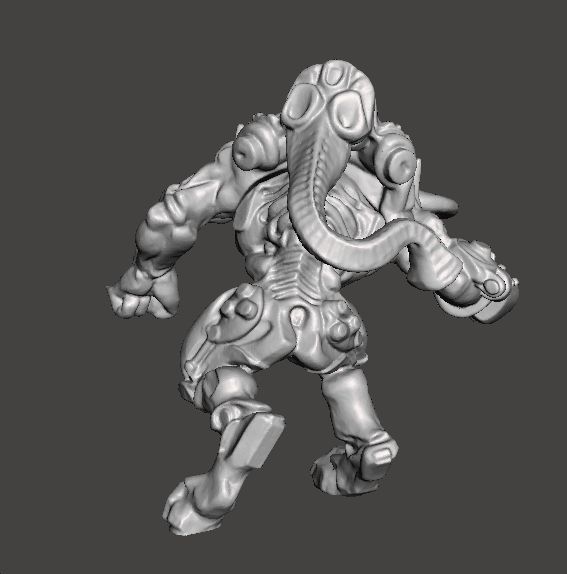 DOOM 3 CYBERDEMON MINIATURE FIGURE MODEL SCIFI GAMES RPG 3D model 3D ...