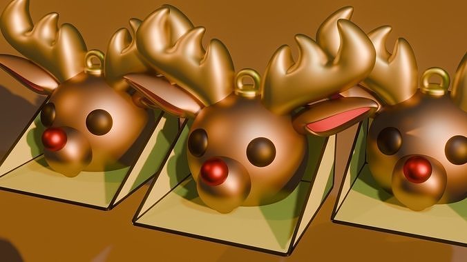 ESFERA DE NAVIDAD DE RENO 3D model 3D printable | CGTrader