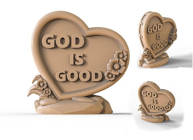 god is good TABLETOP 3D model 3D printable | CGTrader
