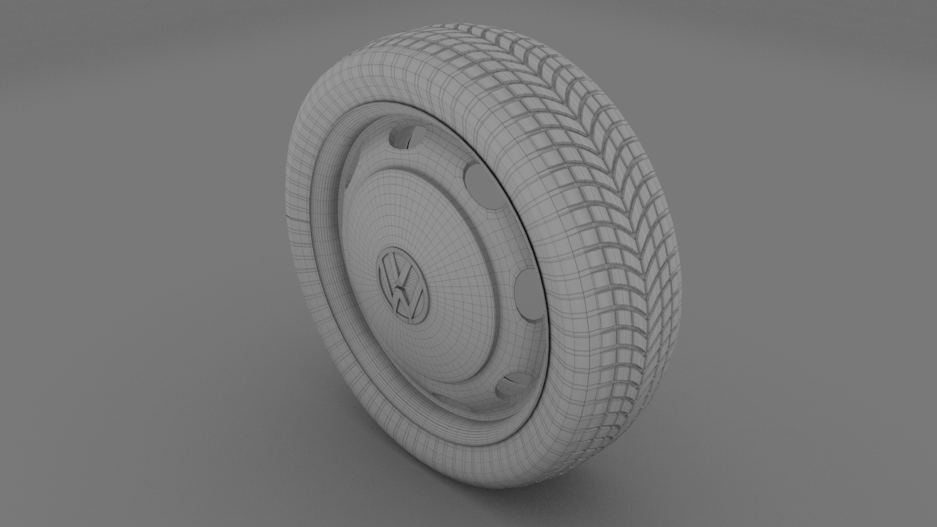 VW Beetle wheel 3D model | CGTrader