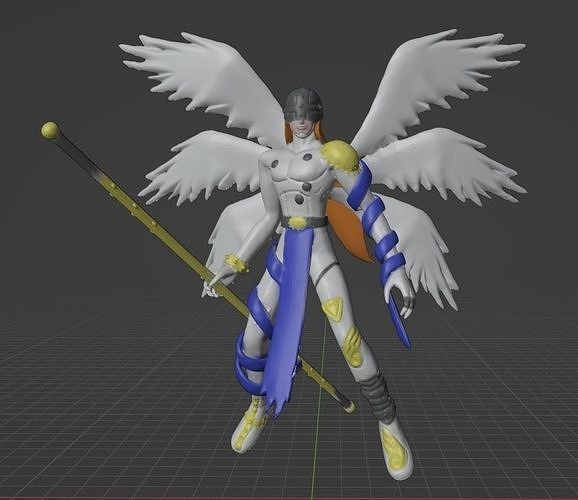 angemon 3D model 3D printable | CGTrader