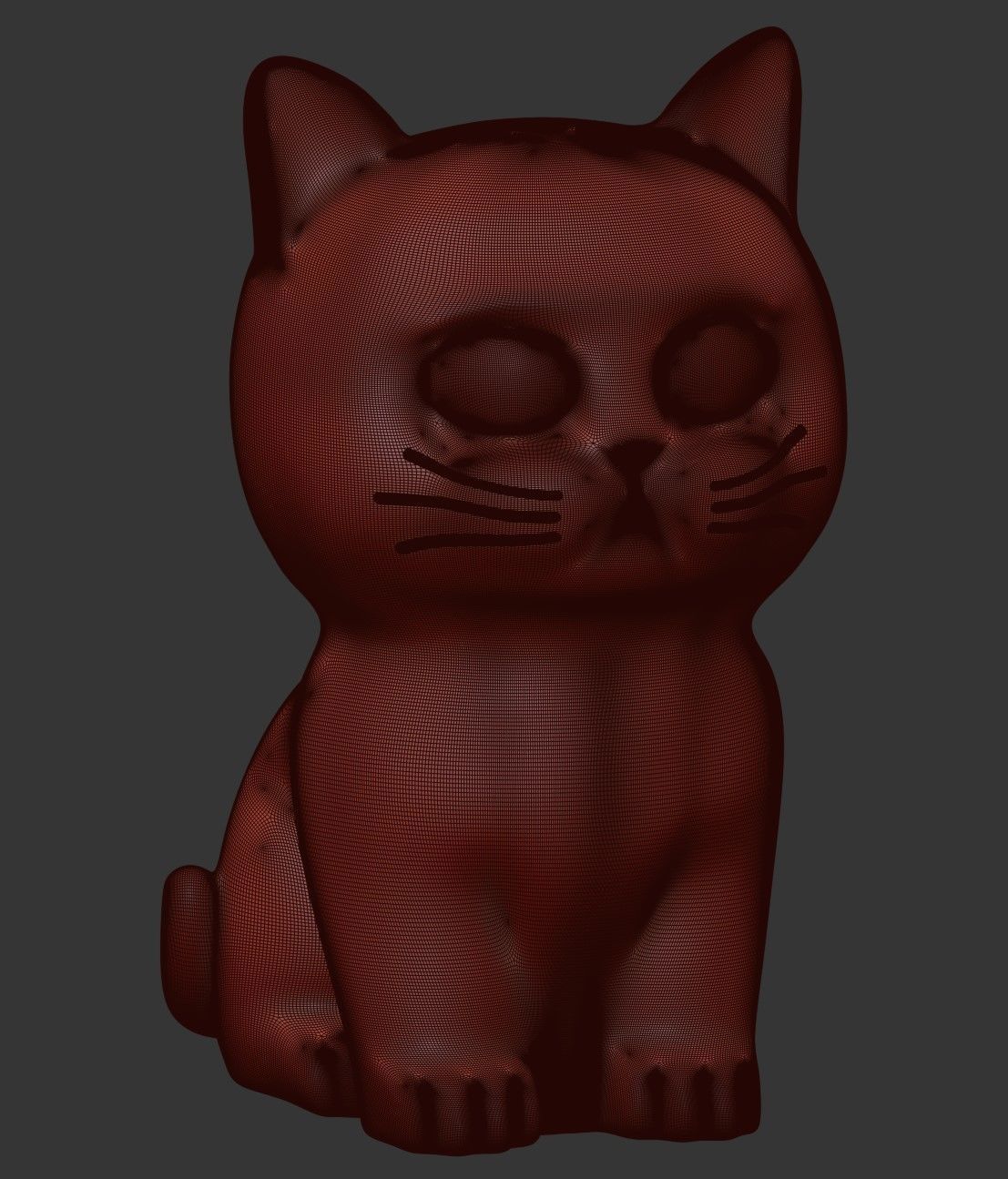 Cute Cat 3D model 3D printable | CGTrader