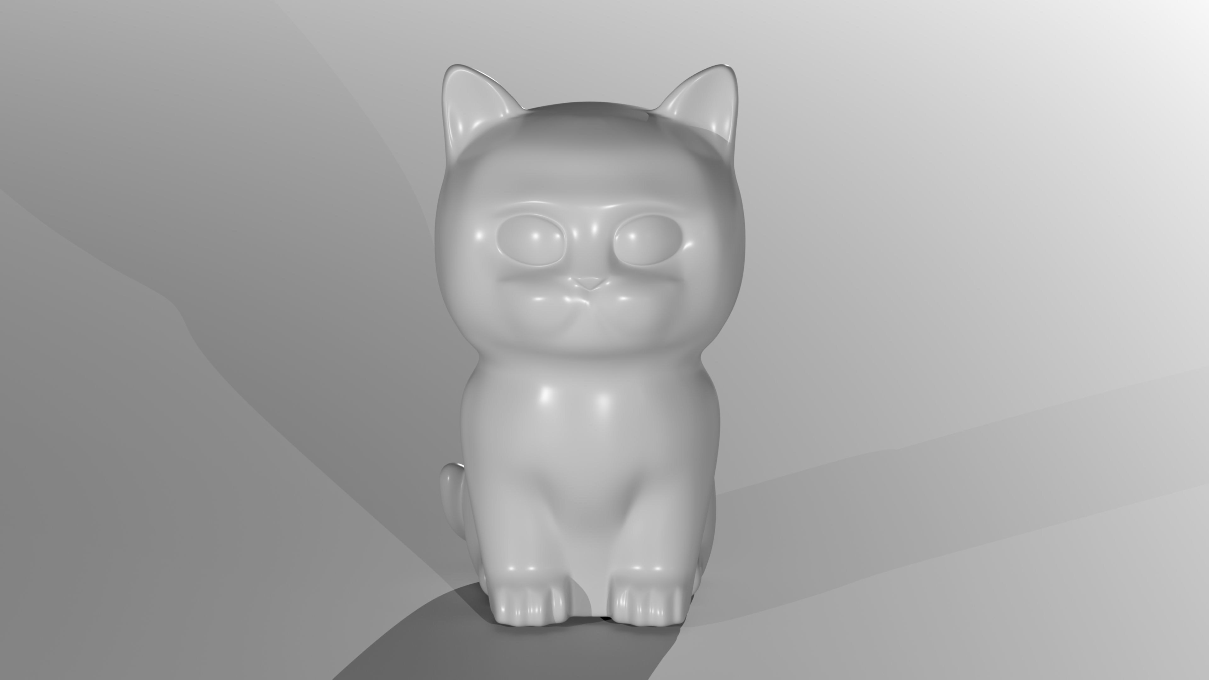 Cute Cat 3D model 3D printable | CGTrader